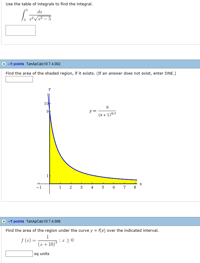 Solved Use the table of integrals to find the integral. dr | Chegg.com