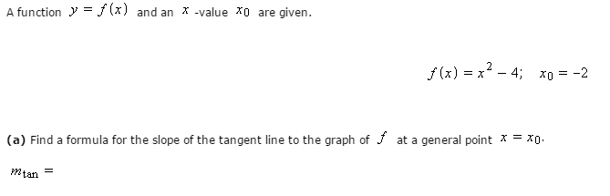 Solved: A Function Y = F(x) And An X -value X_0 Are Given.... | Chegg.com