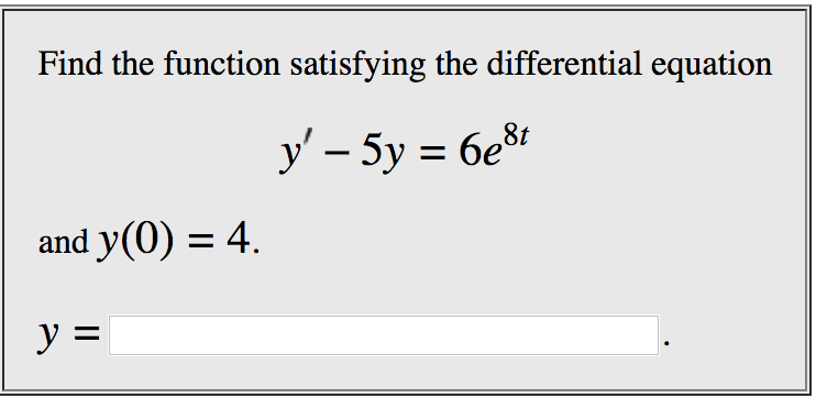 Solved Find the function satisfying the differential | Chegg.com