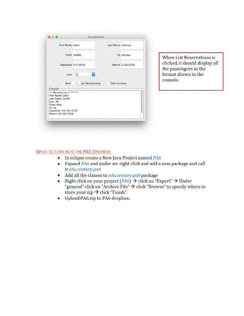 Solved Design and code a program to allow passengers to book | Chegg.com