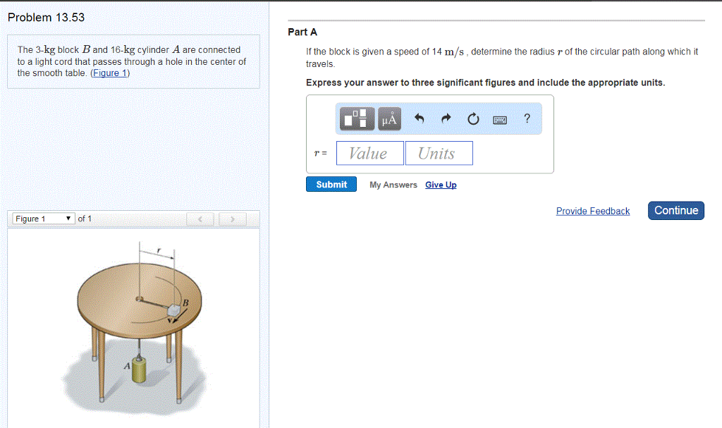 Solved Problem 13.53 Part A The 3-kg block B and 16-kg | Chegg.com