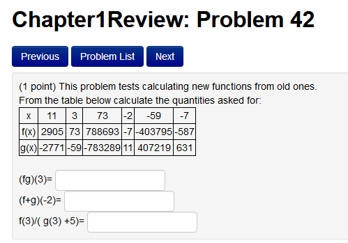Solved This problem tests calculating new functions from old | Chegg.com