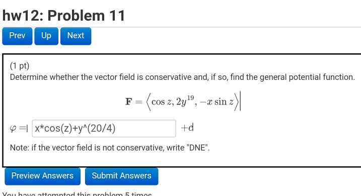 Solved Determine Whether The Vector Field Is Conservative