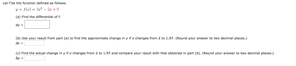 Solved Let fbe the function defined as follows y-) 32-29 (a) | Chegg.com