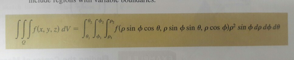 Solved Topics: Triple integrals, spherical coordinates, | Chegg.com Solved Topics: Triple integrals, spherical coordinates, | Chegg.com
