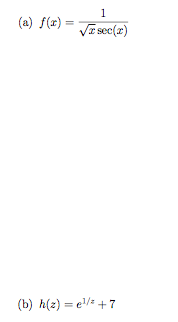 Solved Find any asymptotes of the following functions | Chegg.com