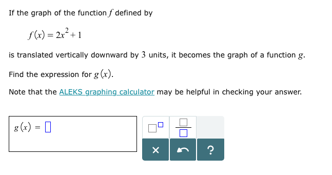 Solved If the graph of the function f defined by f(x) = | Chegg.com