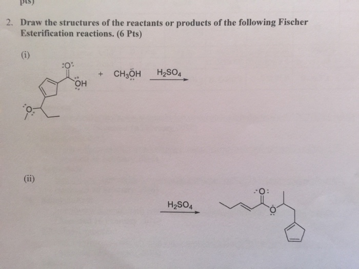 Solved Draw the structures of the reactants or products of | Chegg.com