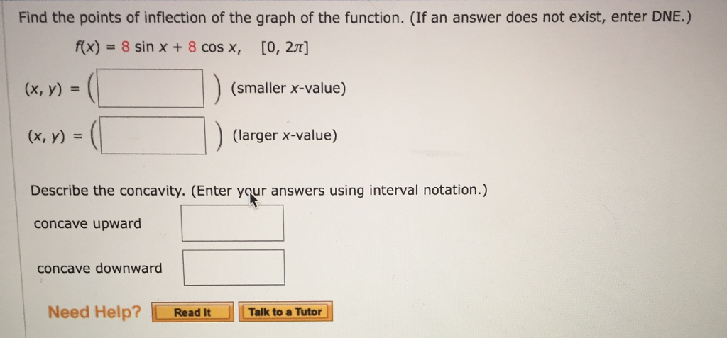 Solved Find the points of inflection of the graph of the | Chegg.com