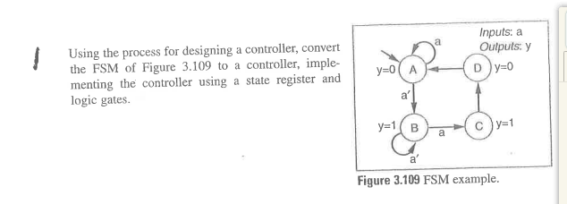 Solved Using the process for designing a controller, convert | Chegg.com