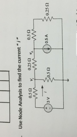Solved Use Node Analysis to find the current "i" | Chegg.com