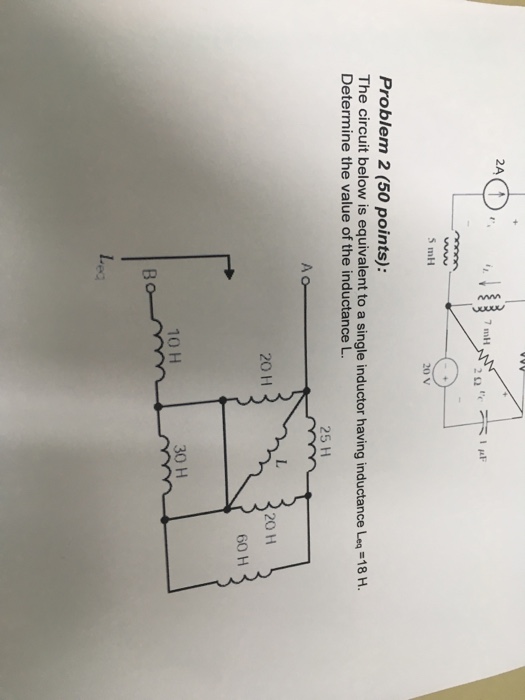 Solved The circuit below is equivalent to a single inductor | Chegg.com