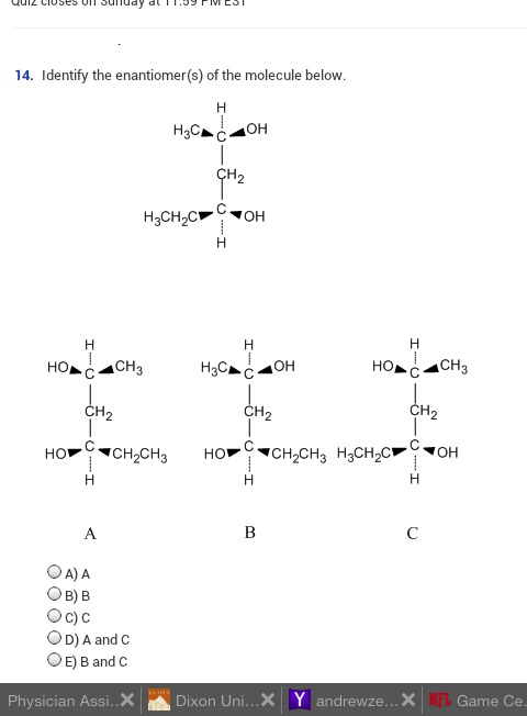 Solved Do the two molecules below have the same chirality? | Chegg.com