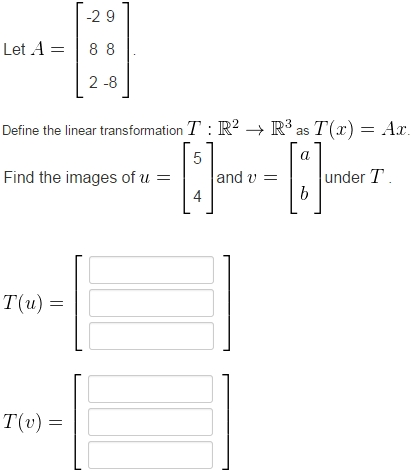 Solved Linear AlgebraLet A=[ ]. Define the linear | Chegg.com