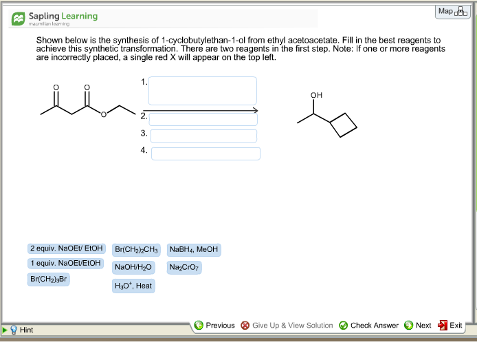 Solved Shown below is the synthesis of | Chegg.com