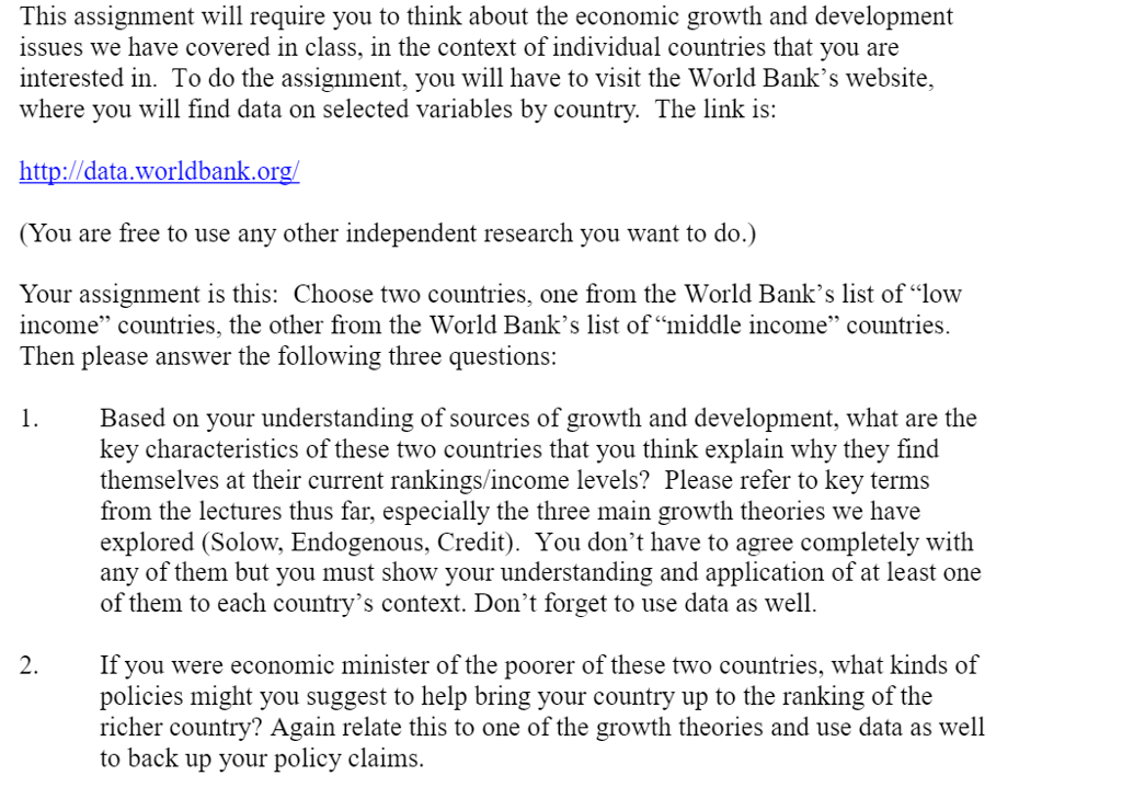 Solved This assignment will require you to think about the | Chegg.com