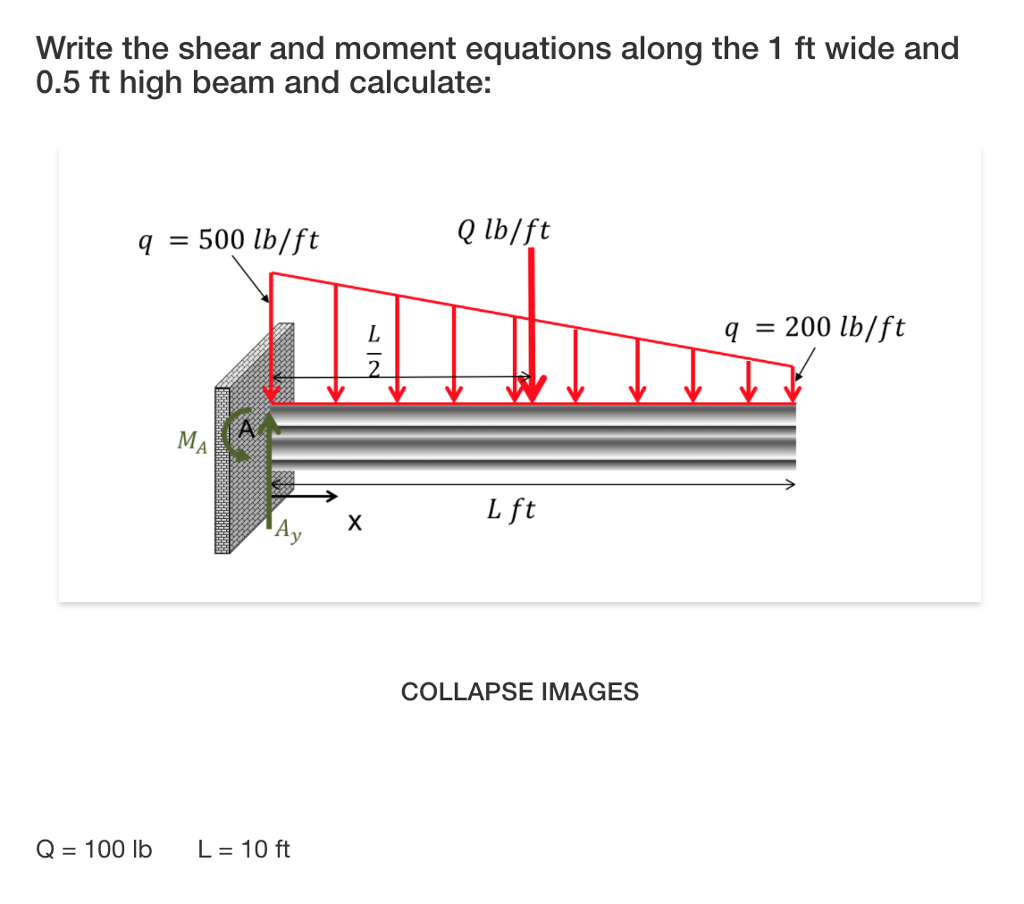 Solved calculate: resultant force on the beam, reactive | Chegg.com