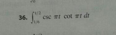 Solved csc pi t cot pi t dt | Chegg.com
