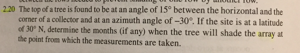 Solved 2.20 The top of a tree is found to be at an angle of | Chegg.com