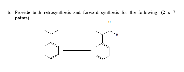Solved Provide both retrosynthesis and forward synthesis for | Chegg.com
