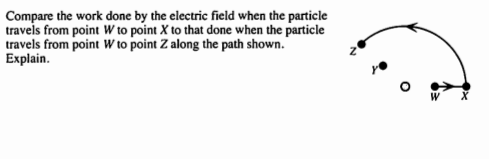 Solved Compare the work done by the electric field when | Chegg.com