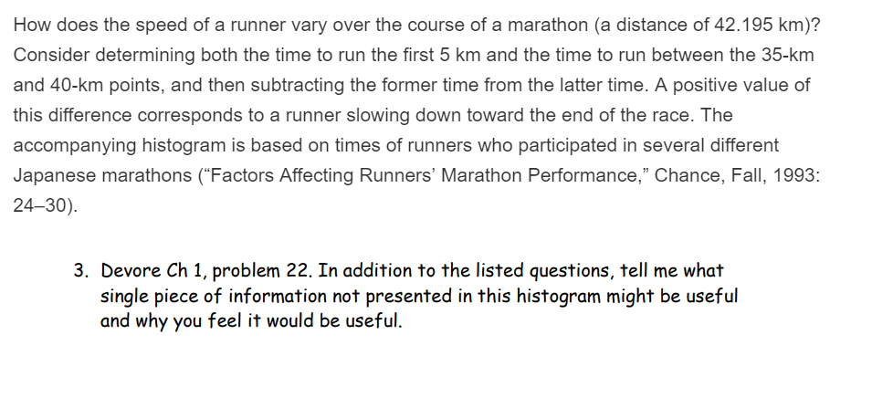 How does the speed of a runner vary over the course | Chegg.com