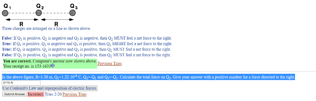 Solved Q3 2 Three Charges Are Arranged On A Line As Shown Chegg Solved Q3 2 Three Charges Are Arranged On A Line As Shown Chegg