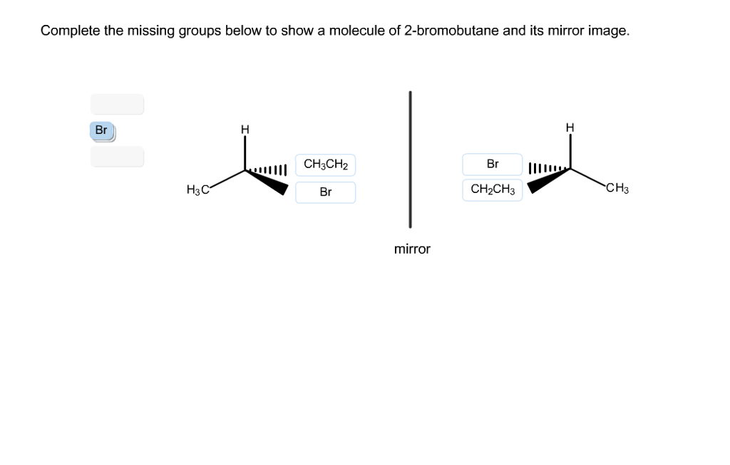Solved Complete the missing groups below to show a molecule | Chegg.com