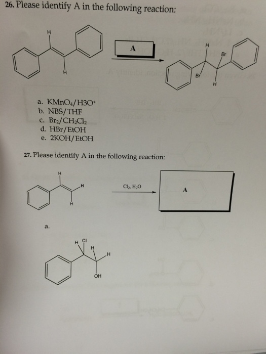 Solved Please identify A in the following reaction: Please | Chegg.com