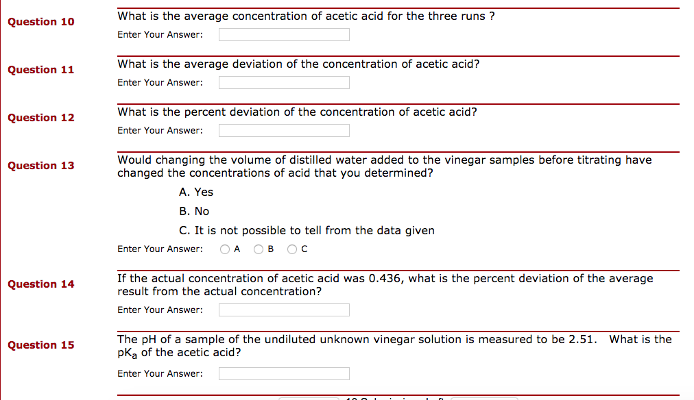 Solved In this exercise, we determine the concentration of | Chegg.com