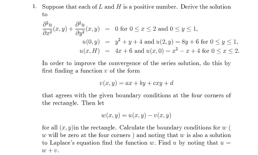 Solved Suppose that each of L and H is a positive number. | Chegg.com