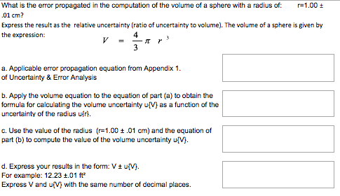 Solved What is the error propagated in the computation of | Chegg.com
