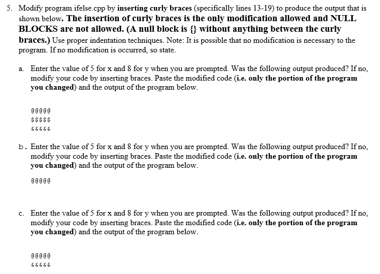 Solved 2 The Program Ifelsecpp Is Printed Belownote 