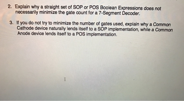 Solved Explain why a straight set of SOP or POS Boolean | Chegg.com