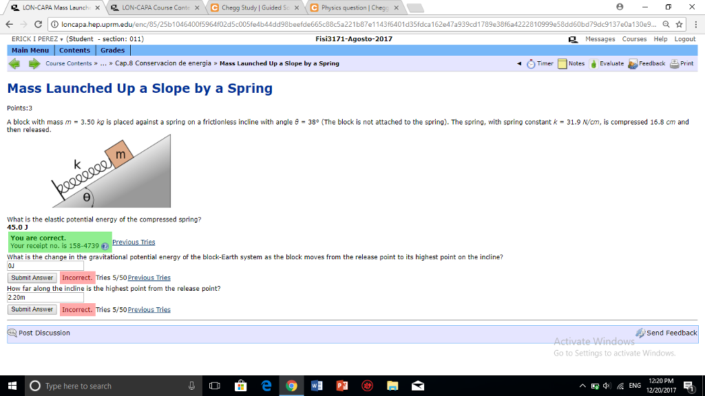 Solved | LON-CAPA Mass Launch: x LON-CAPA Course Conte x \ C | Chegg.com