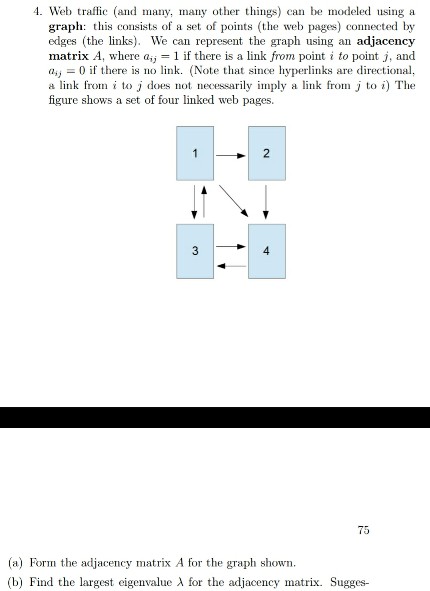 Solved Web traffic (and many, many other things) can be | Chegg.com