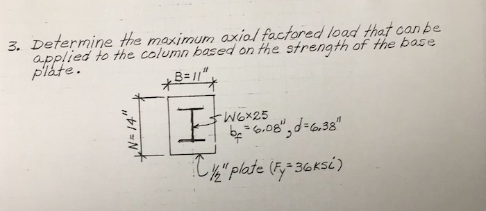Solved 3. Determine the maximum axiol factored load that can | Chegg.com