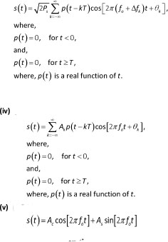 Solved What is the complex envelope representation s(t), for | Chegg.com
