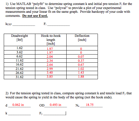 Mechanical Design Matlab help | Chegg.com