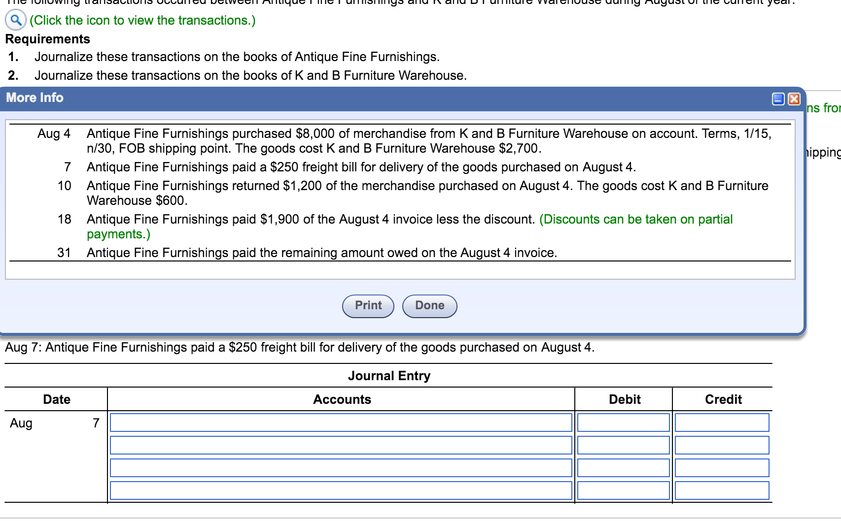 Solved (Click the icon to view the transactions.) | Chegg.com Solved (Click the icon to view the transactions.) | Chegg.com