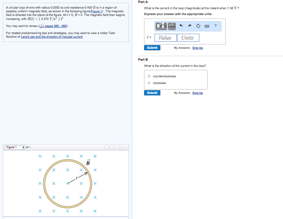 Solved A circular loop of wire with radius 0.0300 m and | Chegg.com