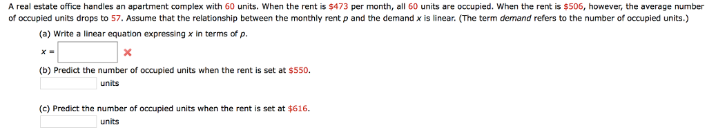 A real estate office handles an apartment complex | Chegg.com