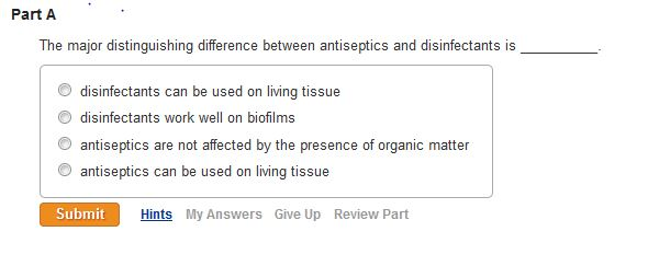 Solved Part A The major distinguishing difference between | Chegg.com