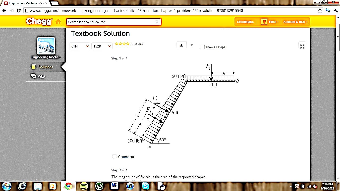 Solved Why when finding the x and y components of F sub 2, | Chegg.com