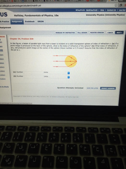 Solved In the figure, a beam of parallel light rays from a | Chegg.com