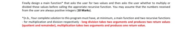Solved Question 1-Recursive Calculations 50 Marks Since the | Chegg.com