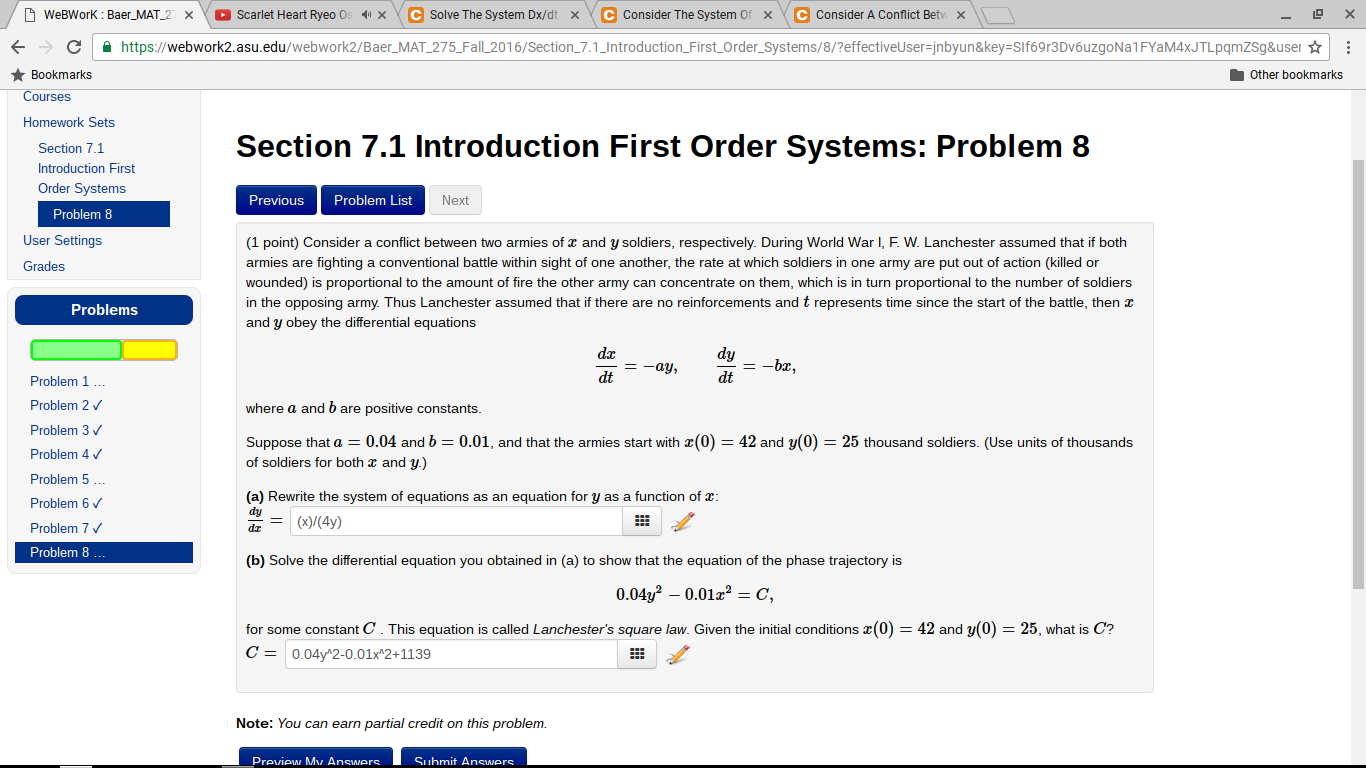 Solved Consider a conflict between two armies of x and y | Chegg.com