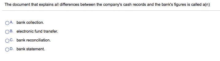 Solved The document that explains all differences between | Chegg.com