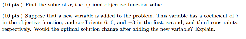 Tableau and Sensitivity Analysis | Chegg.com