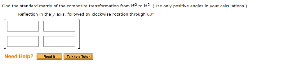 Solved Find the standard matrix of the composite | Chegg.com